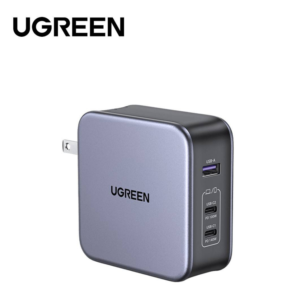 UGREEN NEXODE 140W GAN DESKTOP FAST CHARGER 1M UK USB-A+2*USB-C WITH CABLE - Ugreen UG-CD289 ...