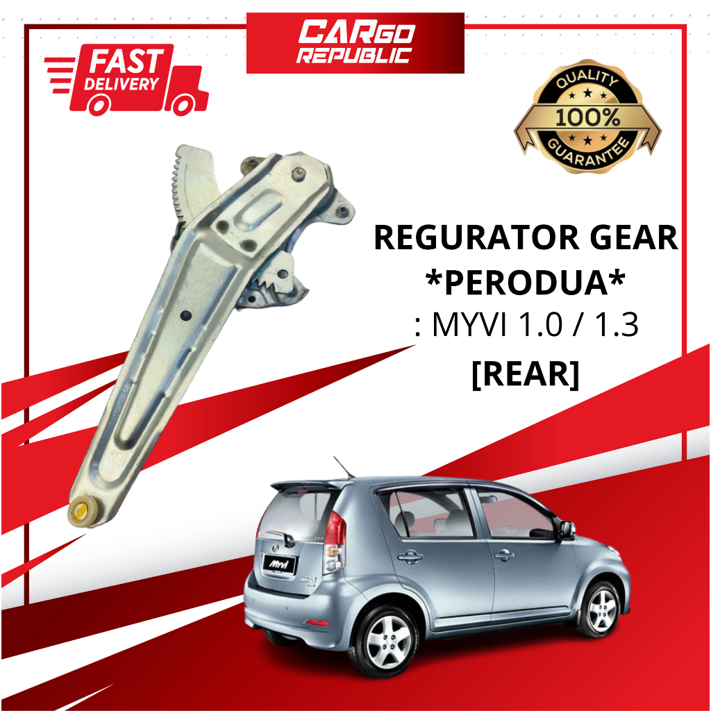 Perodua Myvi 1.0 / 1.3 Regulator Power Window Gear Rear (Left&Right ...