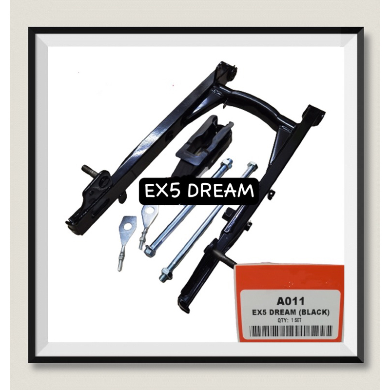 honda EX5 DREAM SWING ARM COMPLETE SET WITH SHAFT, BUSH, RUBBER, CHAIN ...