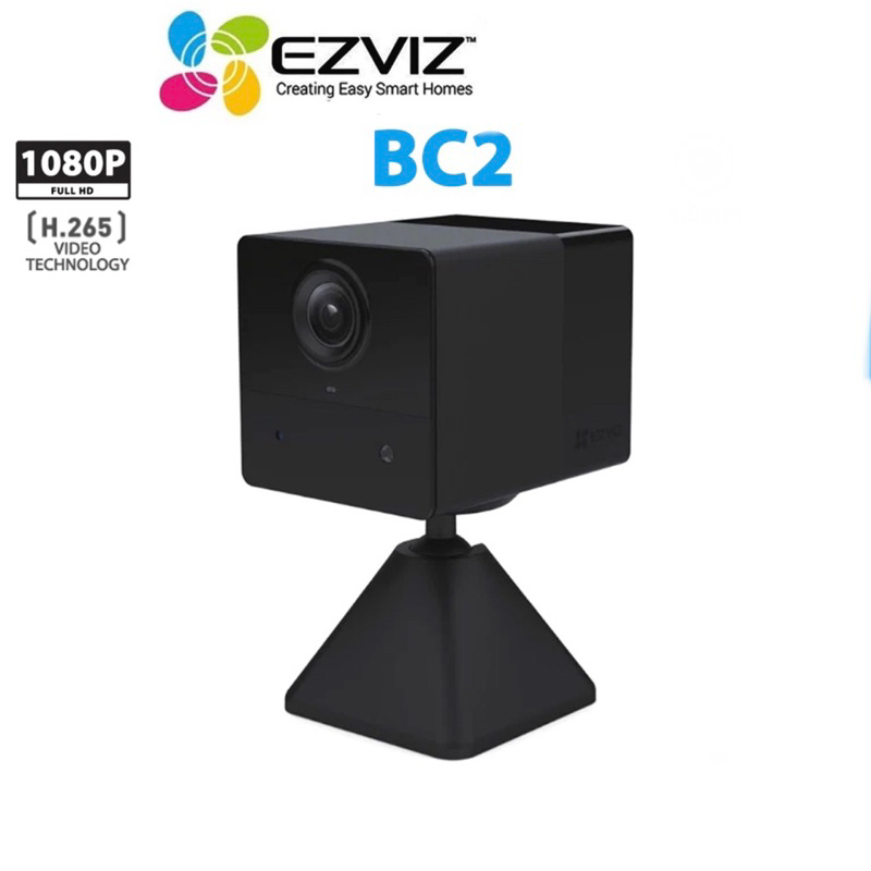 Ezviz BC2 2MP Indoor Wi-Fi Smart Home Battery Night Vision Two Way Talk Security Camera Wireless ...