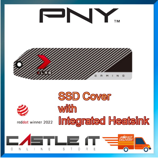 PNY XLR8 PS5 SSD Cover with Heatsink M22110PSVHS-XR-RB NVMe M.2 Cooling ...