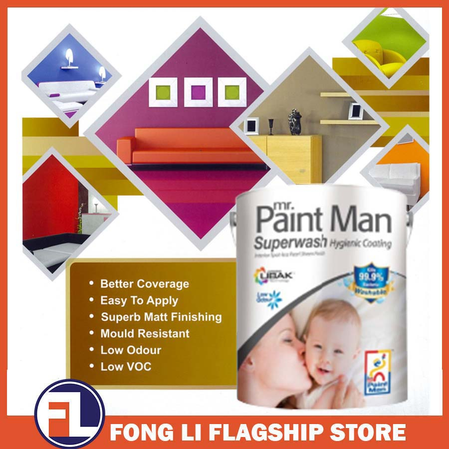 Clearance Stock 5L Interior Wall Paint ( Mr.paintman ) / Cat Dalam 5L ...