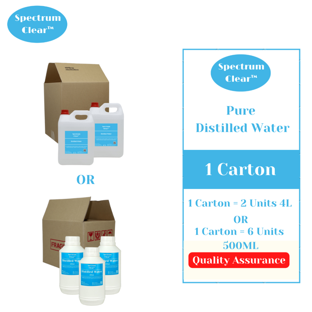 1 Carton Distilled Water 4L OR 1 Carton Distilled Water 500ml | Lab ...