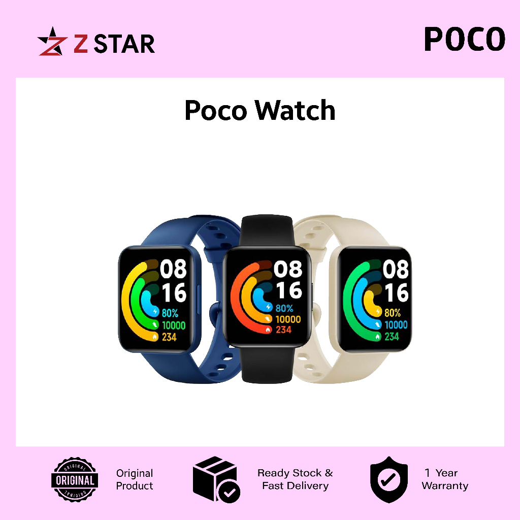 [Global] Xiaomi Poco Watch [1.6" AMOLED Display | 100+ Sport Modes ...