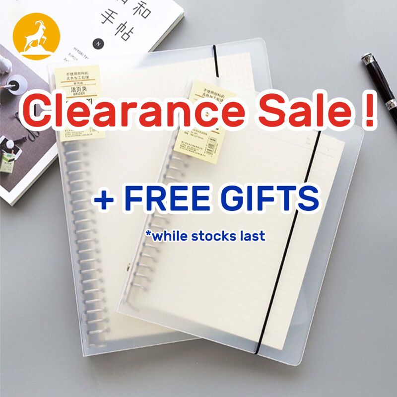 Minso Minimalistic Transparent Loose Leaf Binder Notebooks Planner ...