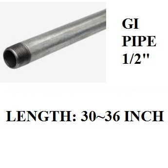 1/2'' CLASS B GI Pipe Galvanized Iron Pipe Besi Pipe Air Water Pipe ...