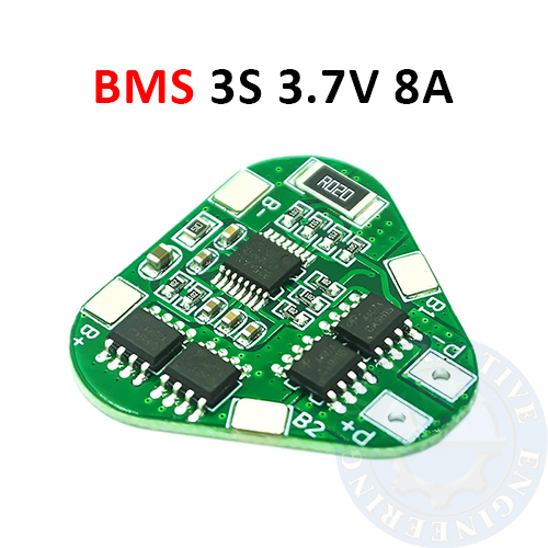 3S 3.7V 8A 18650 Charger PCB BMS Protection 4 MOS Board for 18650 Li ...