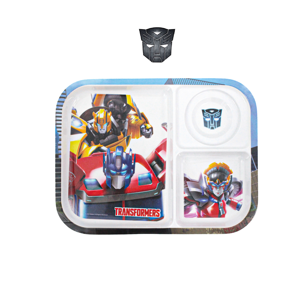 🌟 New! Transformers Optimus Prime Bumblebee 3 Way Section Tray Kid's ...