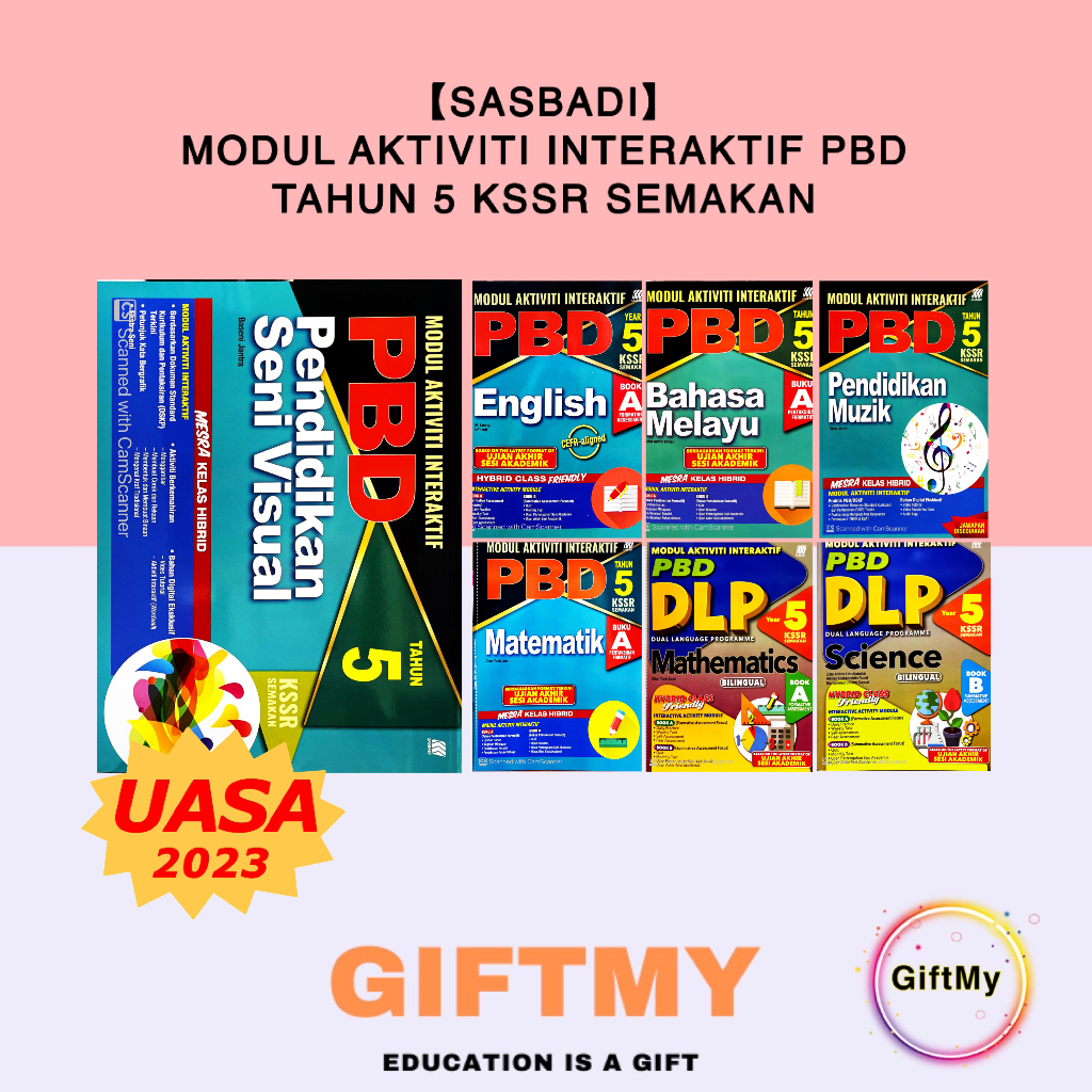 【Sasbadi】 Modul Aktiviti Interaktif PBD Tahun 5 KSSR Semakan 2023 UASA | Shopee Malaysia