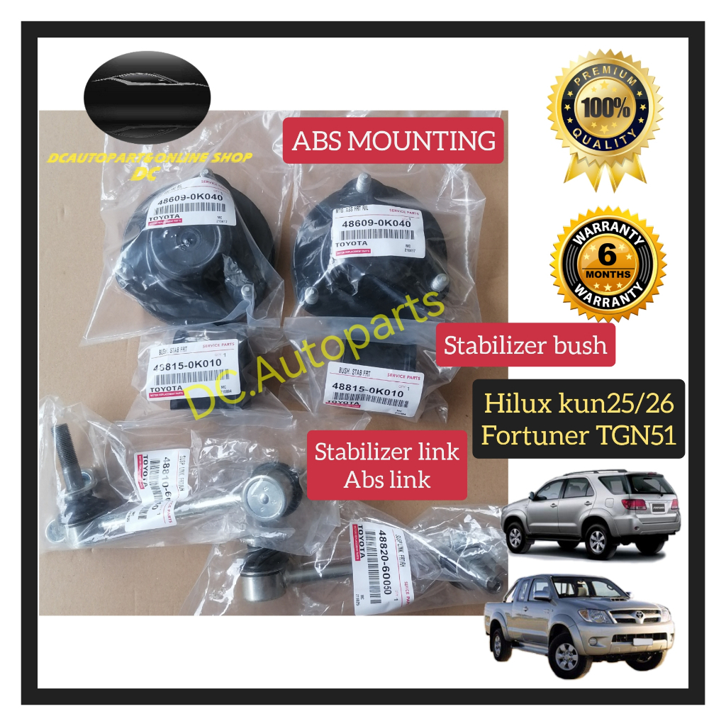 TOYOTA HILUX VIGO KUN25 KUN26 2.5 3.0 FORTUNER TGN51 STABILIZER BAR ...