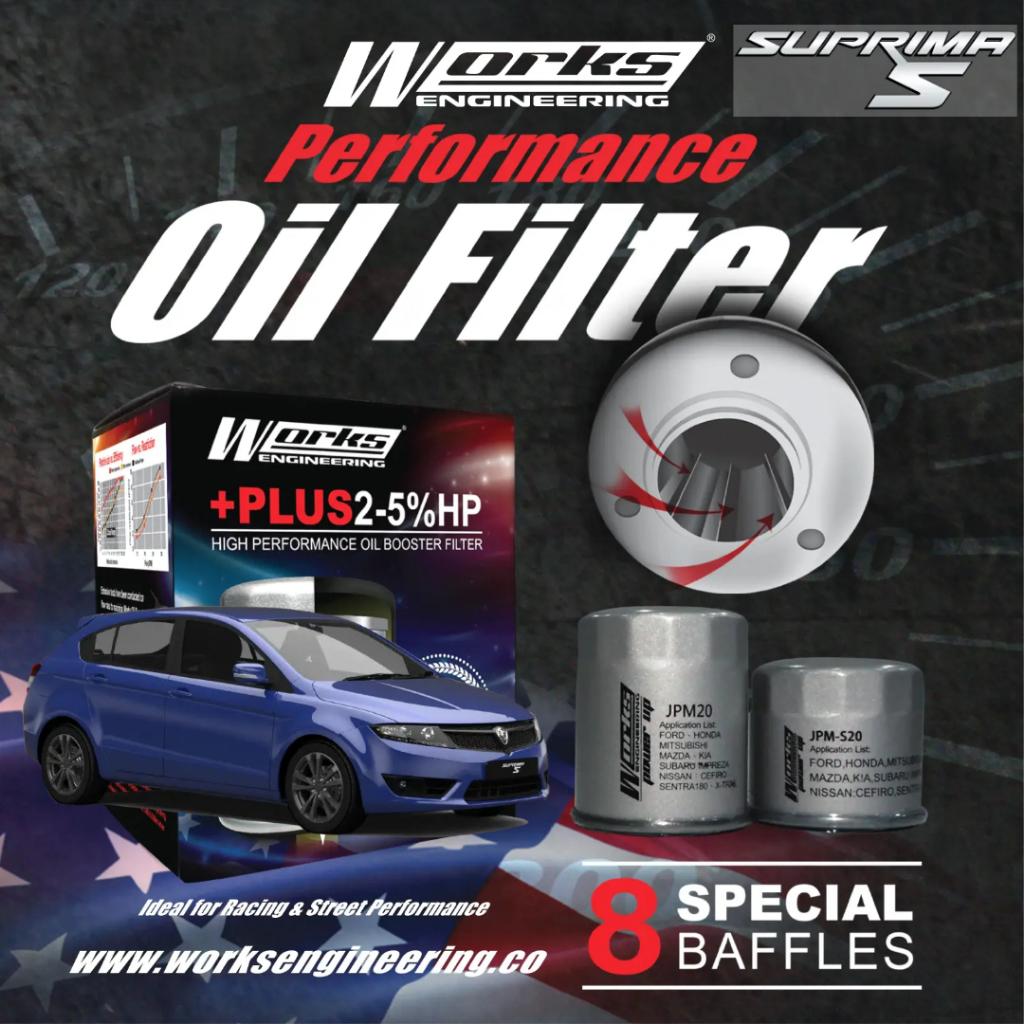 FREE WORKS STICKER! Oil Filter Works Engineering Original Oil Filter ...