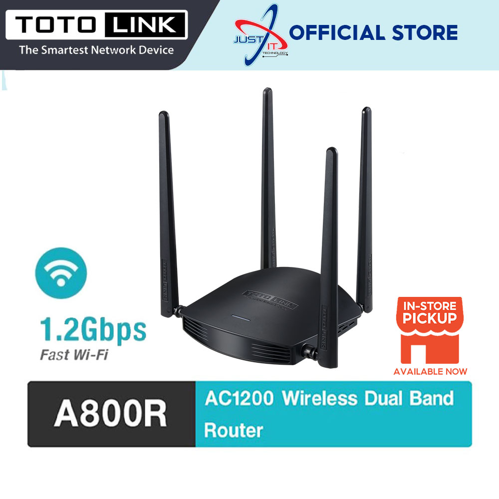 Totolink A800R Ac1200 Dual Band 4-Port Router | Shopee Malaysia