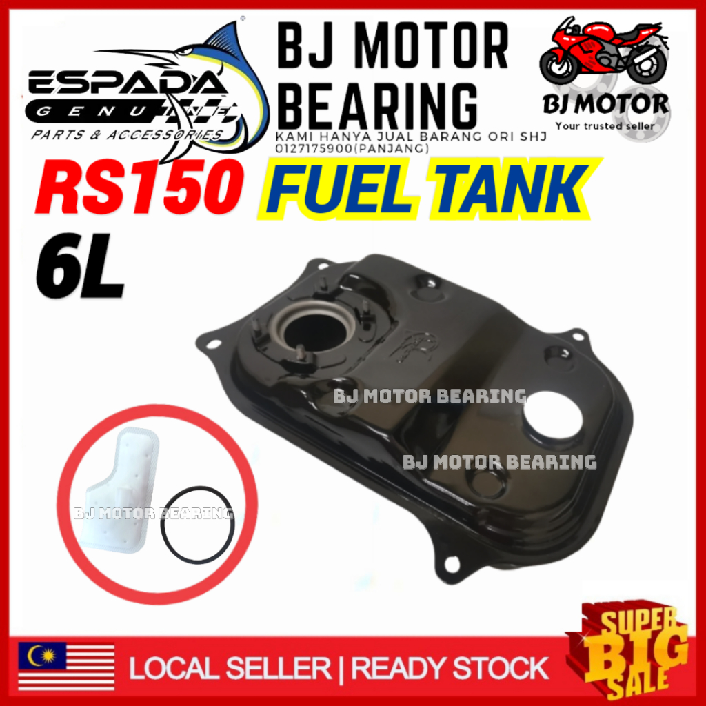 RS150 RSX150 RS RSX 150 ESPADA HONDA FUEL TANK TANGKI MINYAK 6L 6LITER ...