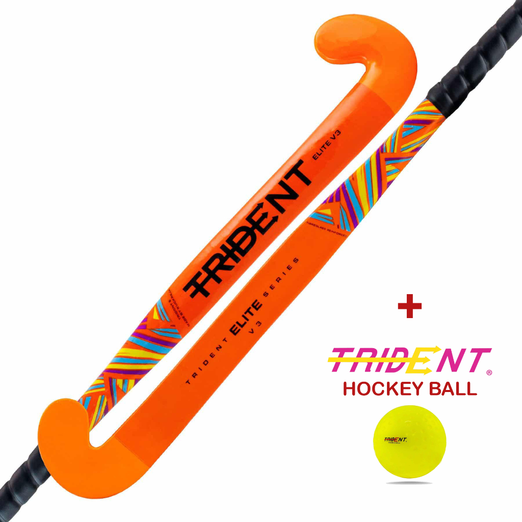 Trident ELITE V3 Wooden Hockey Stick Kayu Hoki 36.5" 34" 32" Senior ...