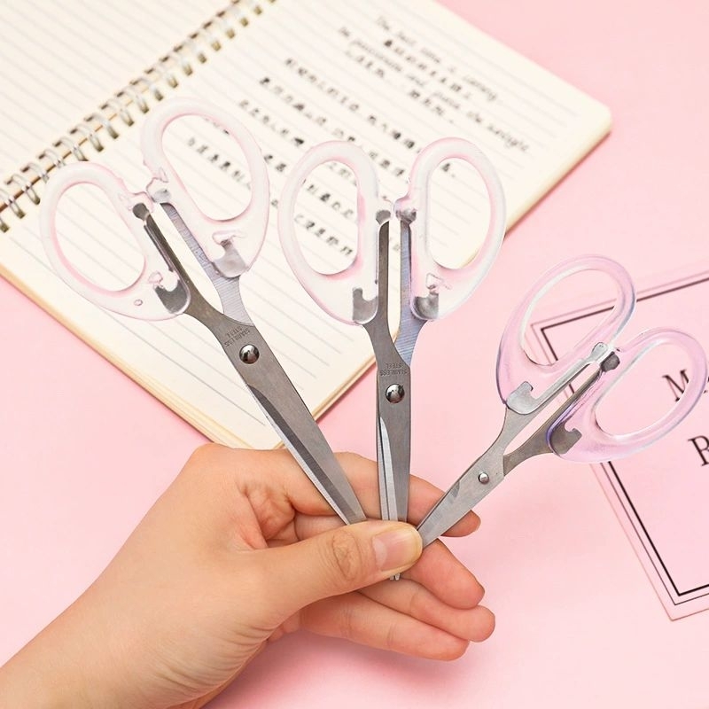 SayHi Korea Transparent Stainless Steel Scissors ins 韩国网红全透明不锈钢办公剪刀 ...