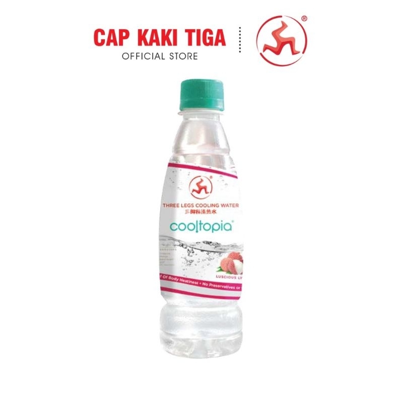 Three Legs Cooltopia Cooling Water Lychee Guava Lime (320ml) | Shopee ...