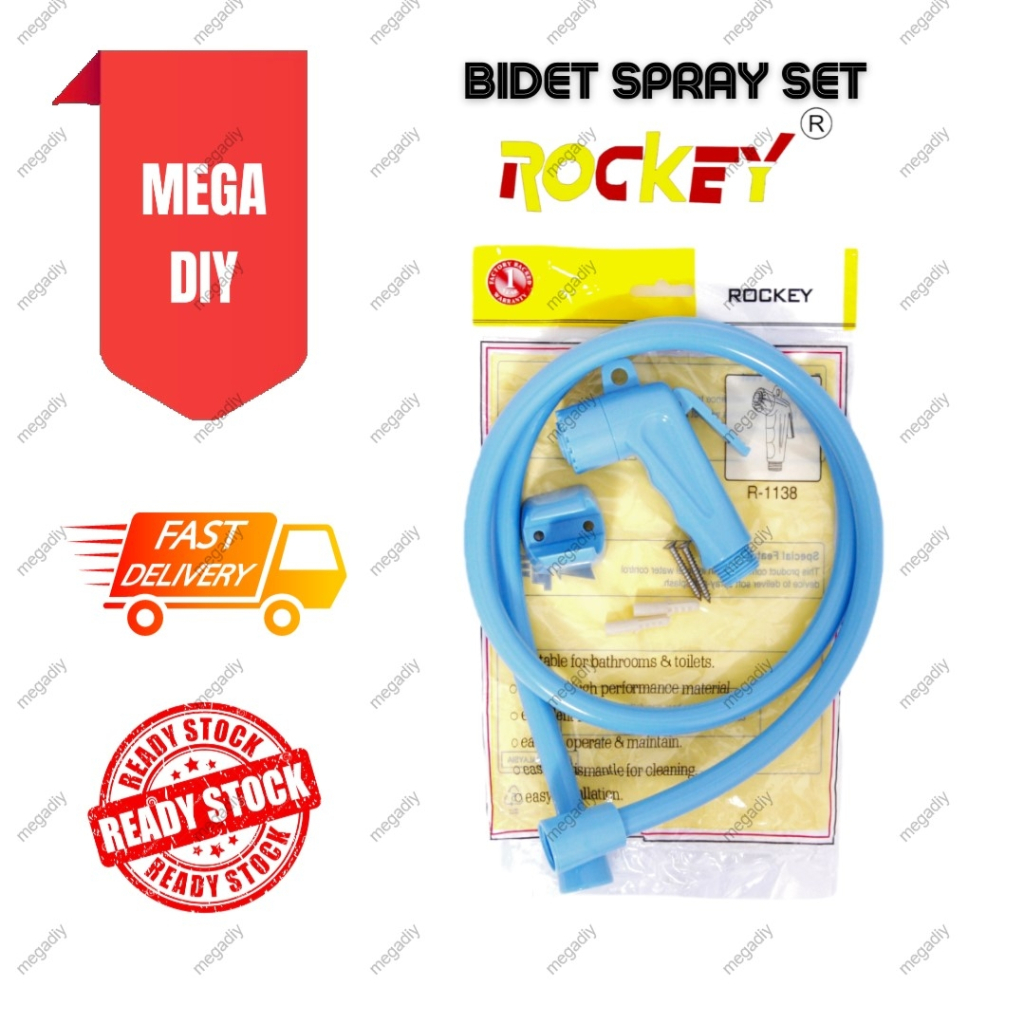 Rockey PVC Hand Bidet Spray Sprayer Set Bathroom | Shopee Malaysia