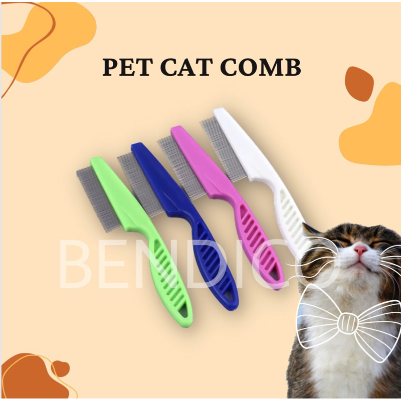 Pet Comb Cat Comb Flea Comb Fur Removal Dog Comb Sikat Kutu Kucing ...
