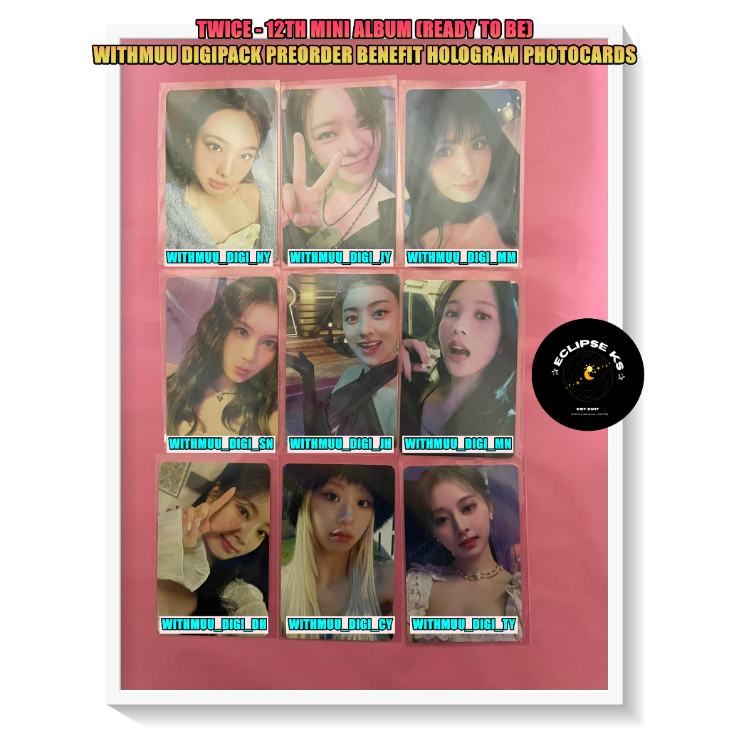[READY STOCK] TWICE 12TH MINI ALBUM [READY TO BE] WITHMUU DIGIPACK POB HOLOGRAM PHOTOCARDS/UNIT ...