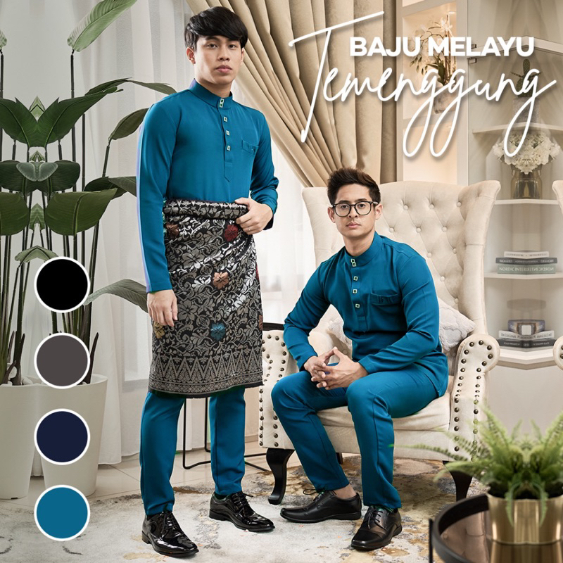 BAJU MELAYU TEMENGGUNG HQ LIMA WAKTU | Shopee Malaysia