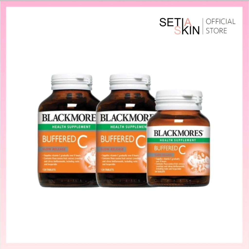 Buffered C Slow Release Vitamin C by BLACKMORES [90s /120s / 270s ...