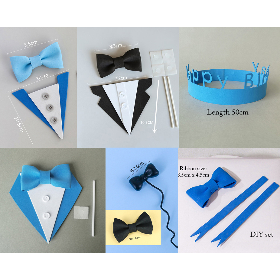 【READY STOCK】 - Tie Cake Topper bowtie bow tie & Decoration / Birthday ...