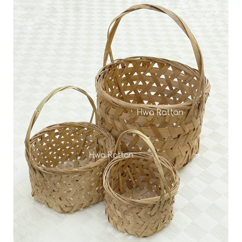 Bamboo carrying basket / Bakul anyaman buluh / Raga buluh murah / Raga ...
