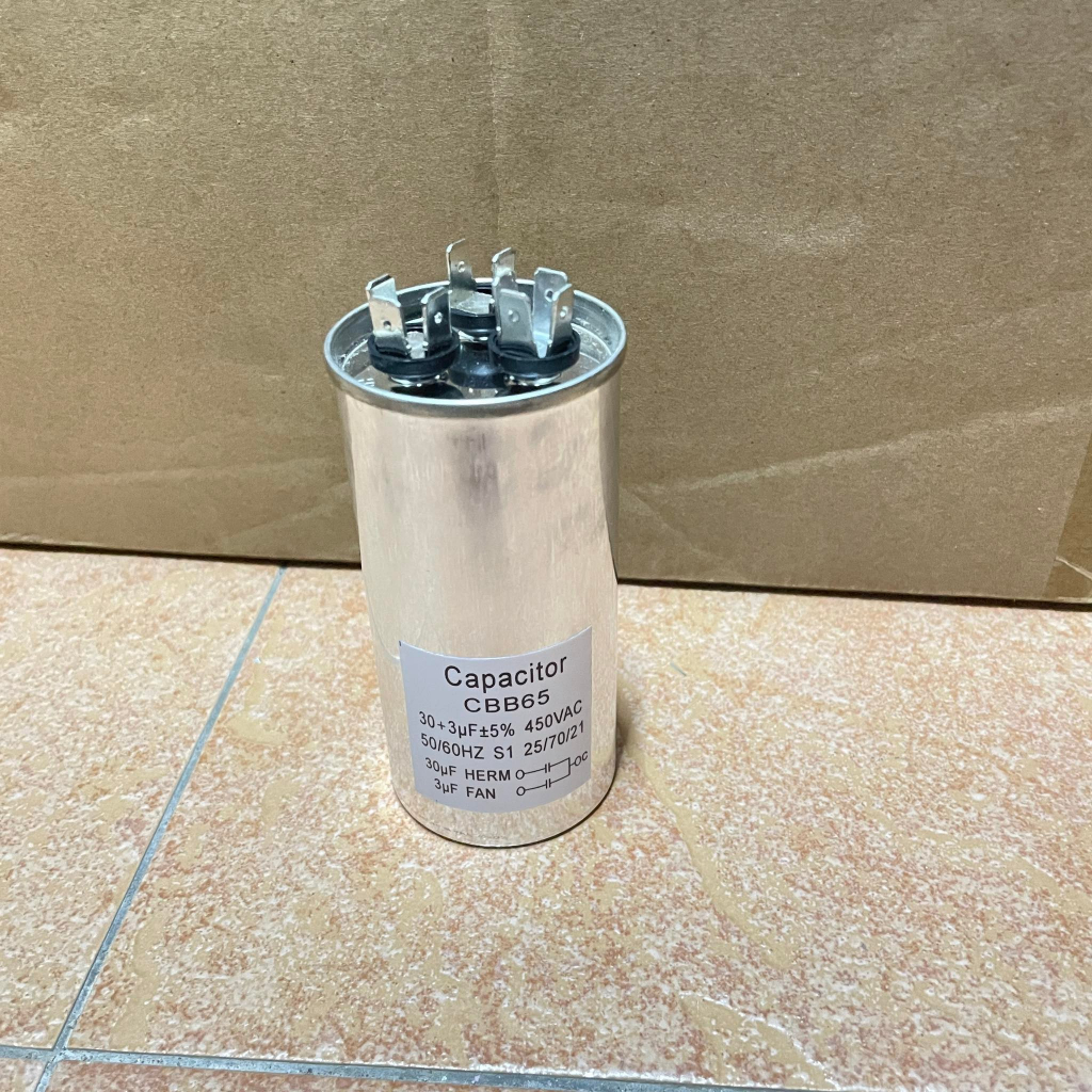 CBB65A Dual Motor Capacitor 3 Pin AIRCOND Automat Washing Machine Start ...
