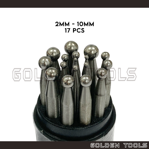15 Pcs / 17 Pcs Dapping Punch Set Doming Punch Jewellery Making Casting ...
