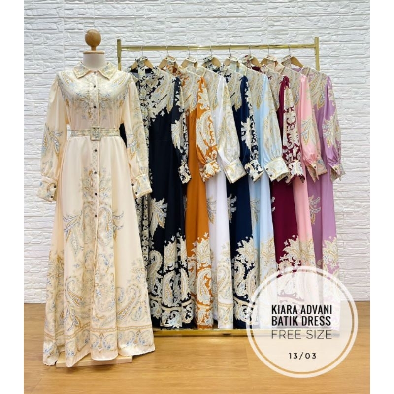 DRESS BATIK INDIA KIARA | Shopee Malaysia