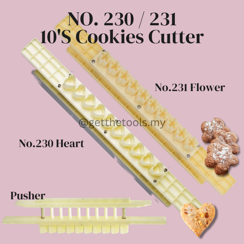 NO. 230 231 COOKIES CUTTER PUMP FLOWER HEART ACUAN RAYA BISKUT SINLIAN ...