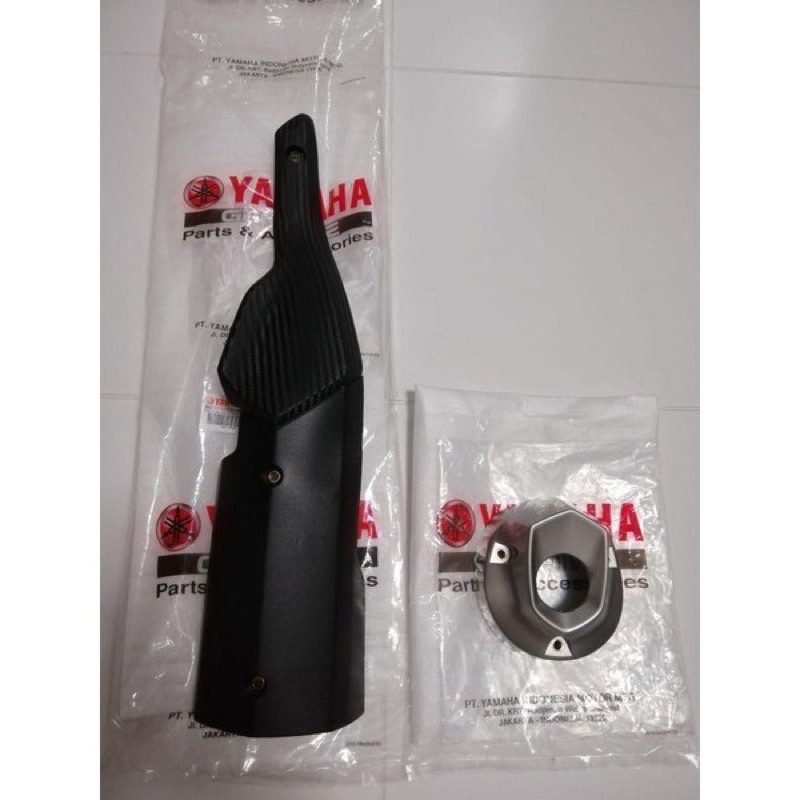 Original Yamaha R15 V3 Exhaust Muffler Cover Cap / Long / Round / Bulat ...