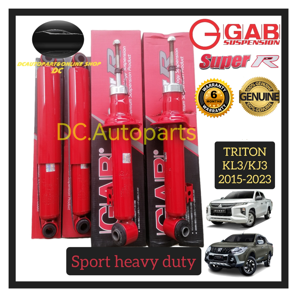 ORIGINAL GAB SUPER R HEAVY DUTY MITSUBISHI TRITON KL3 KJ3 2015-2022 ...
