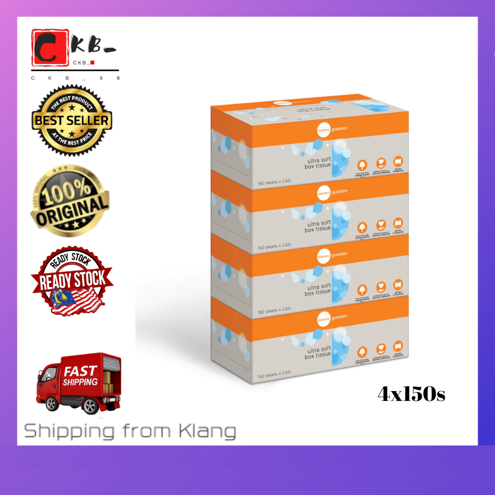 🔥Ready Stock🔥Guardian Box Facial Tissue 2ply(4 x 150's) - 1 set ...