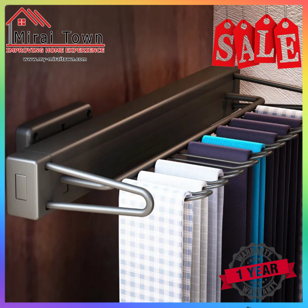 MIRAI Soft Closing Organizers Clothes Hanger Tie And Belt Coat Rack ...