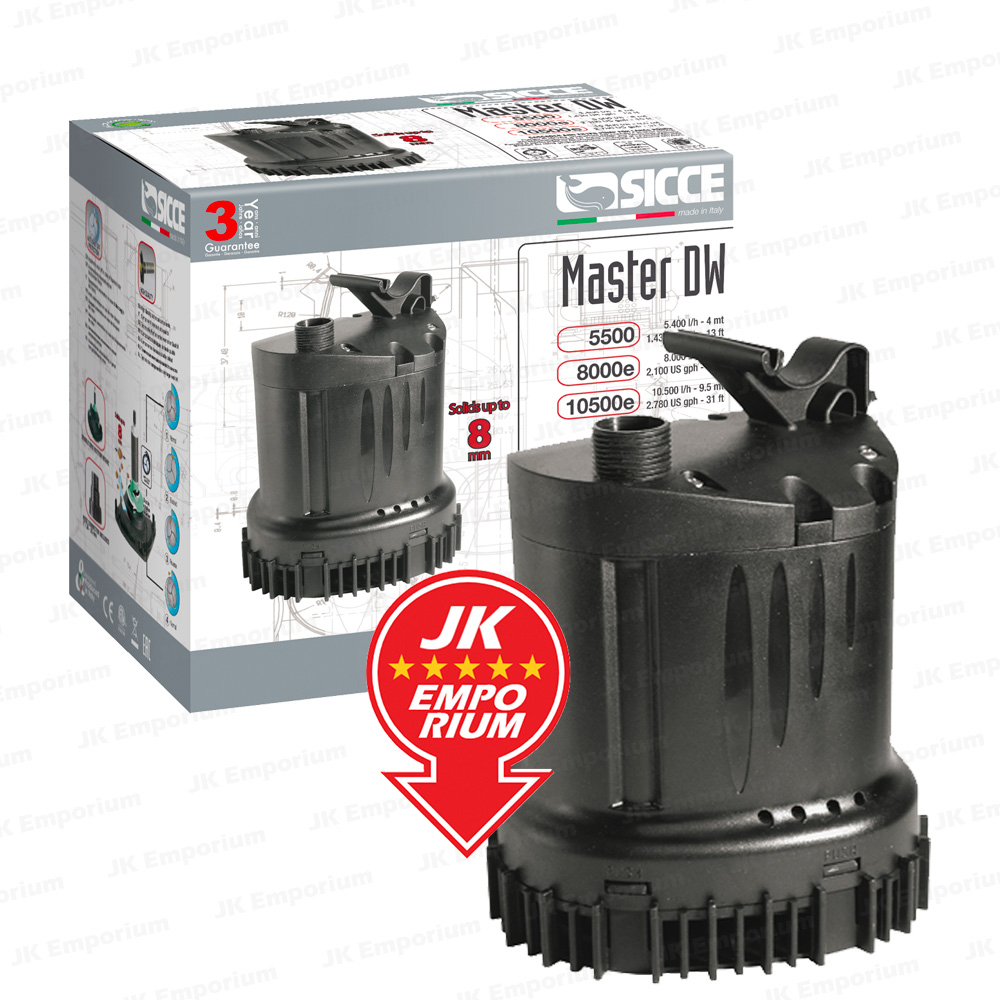 Sicce Master DW Submersible Pump Low Level Aquarium Filter Fish Pond ...