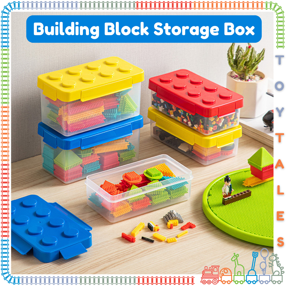 BUILDING BLOCK STORAGE BOX 🍭 Food Grade Container Transparent Organizer ...