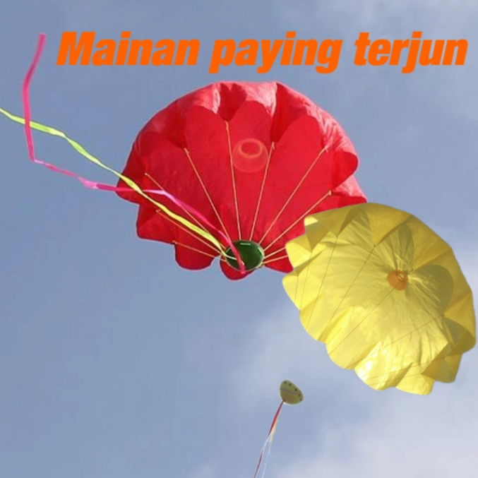 {TSC}Hand throwing parachute toy, Portable parachute toy, Foldable ...