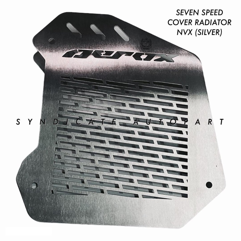SEVEN SPEED RADIATOR COVER YAMAHA NVX V1 ( SILVER & BLACK ) | Shopee ...