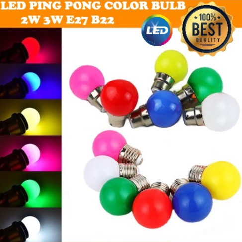 💡READY STOCK💡 LED Ping Pong Bulb Lampu Raya LED Light Bulb Color Bulb ...