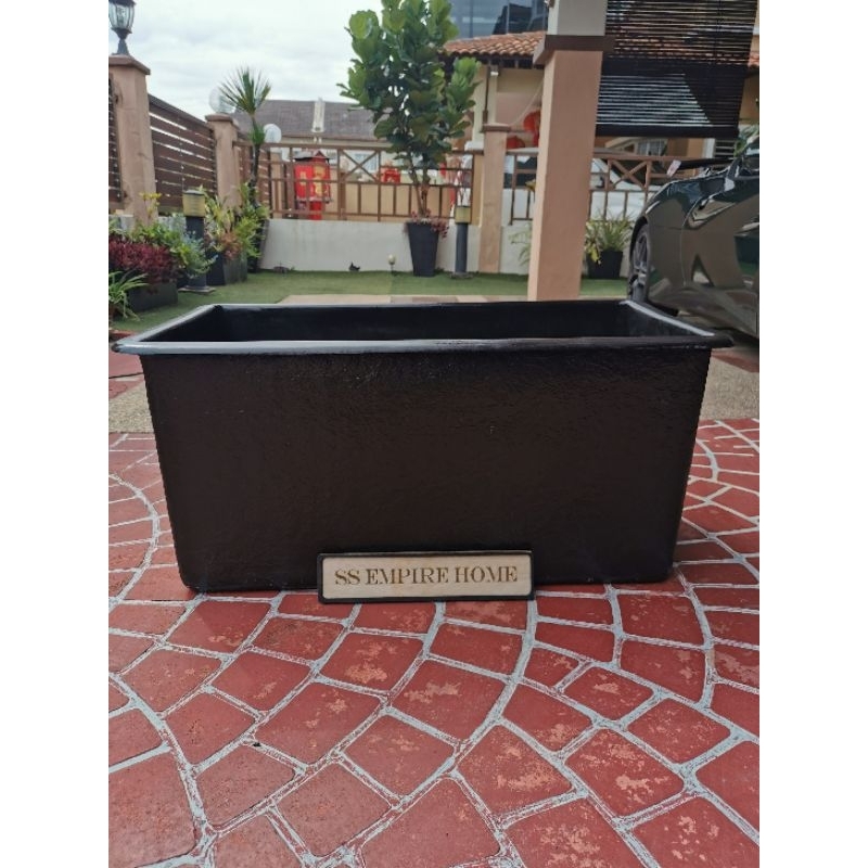 NEX 3 x1.5x1.5 Black EXTRA THICK Fiberglass Fish Tank Water Pond ...