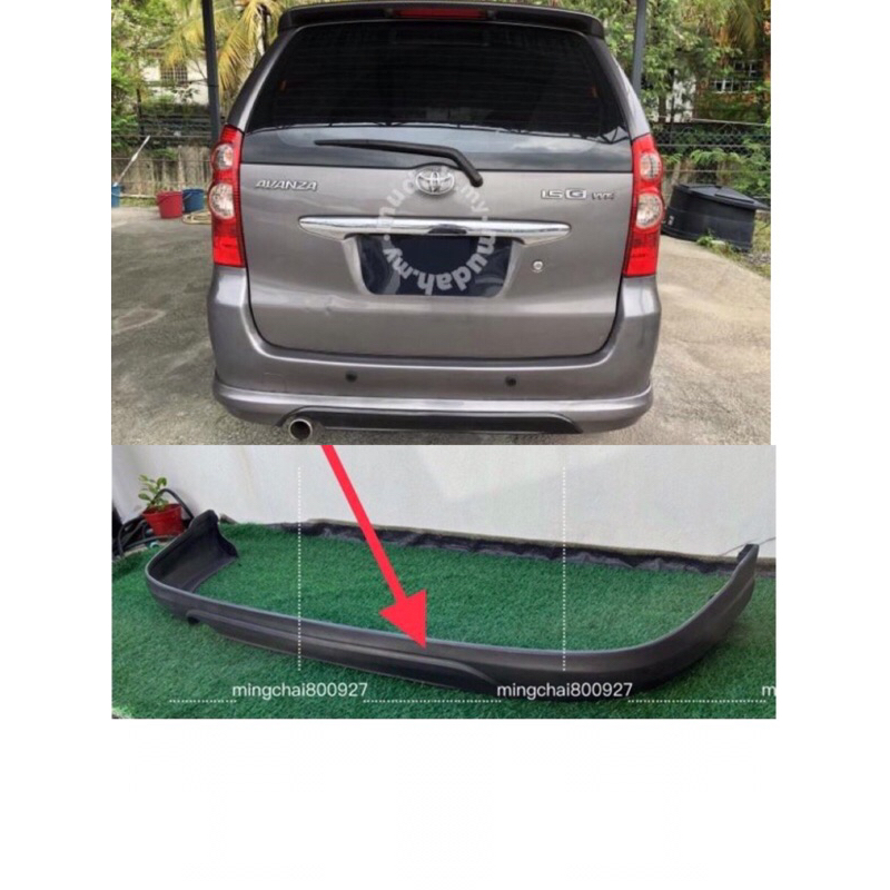 TOYOTA AVANZA 2009 REAR SKIRT PU NO PAINT | Shopee Malaysia