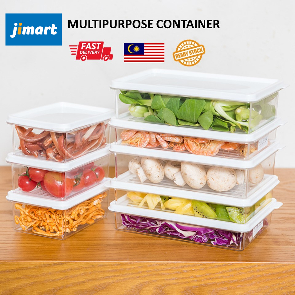 Jimart Storage Box Transparent Sealed Containers with Plastic Lids ...