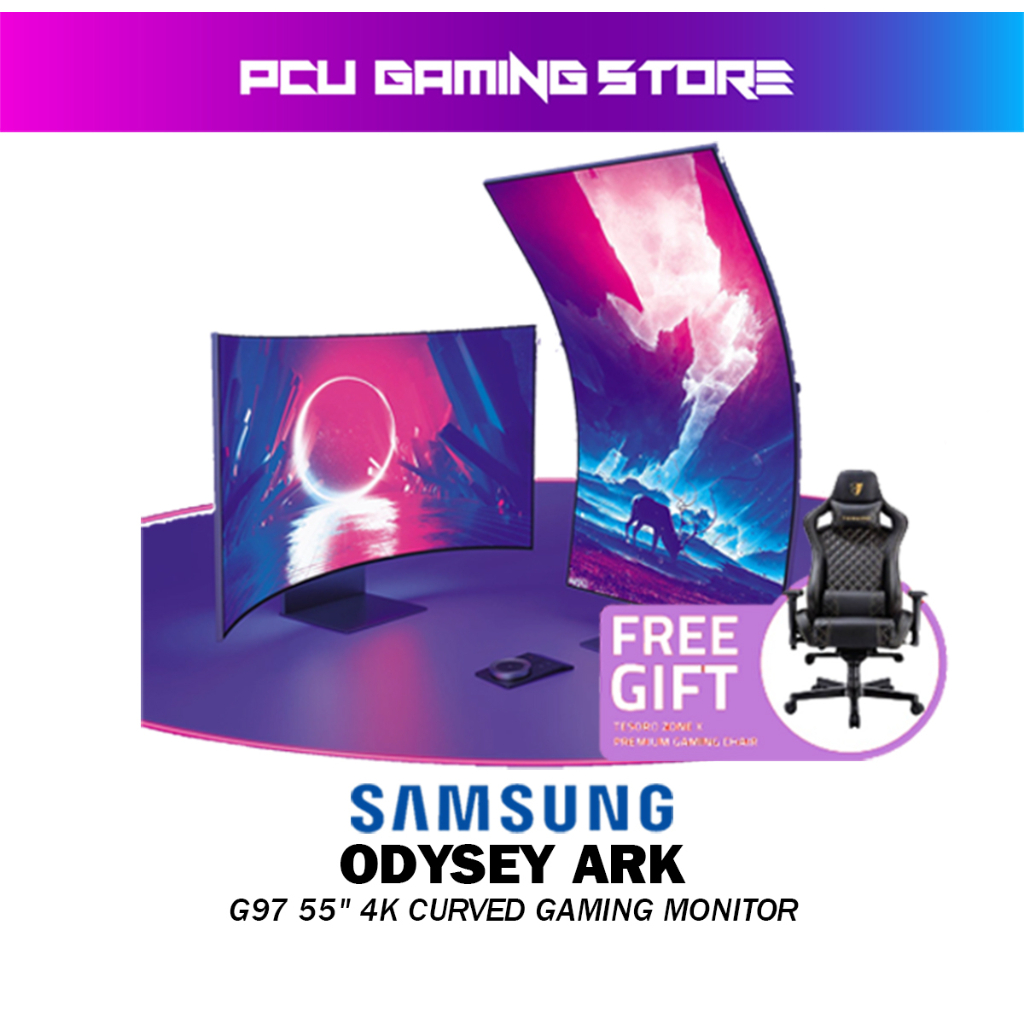 SAMSUNG ODYSSEY ARK G97 55" 4K CURVED GAMING MONITOR (3 YEARS WARRANTY ...