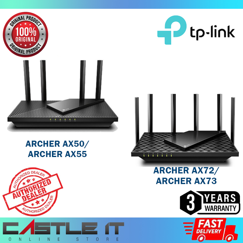 TP-LINK Archer AX50 AX55 AX72 AX73 AX3000 AX5400 Dual Band Gigabit WiFi ...