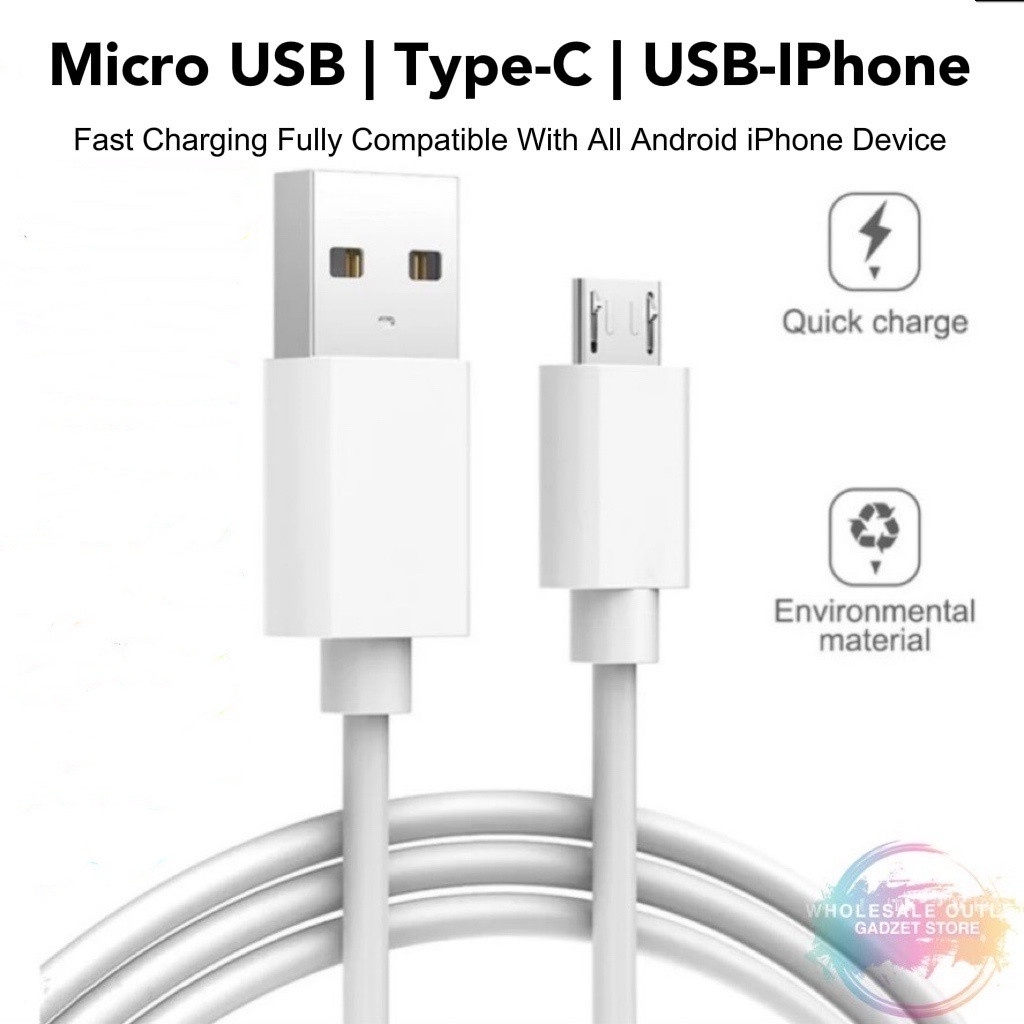 5A Micro USB Type C iP Cable Fast Charging Cable For Android iP 5 6 7 8 ...