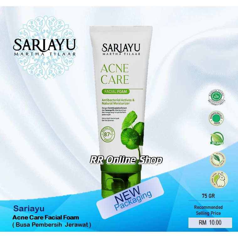 Sariayu Busa Pembersih Jerawat ( Acne Care Facial Foam ) - 75gr ...