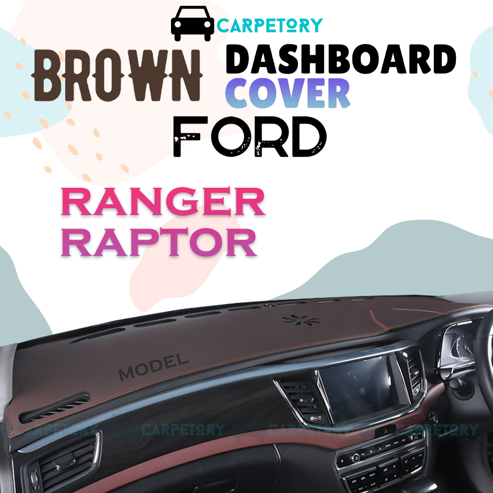 Ford Ranger Raptor Brown Dashboard Cover Leather Dashmat | Shopee Malaysia