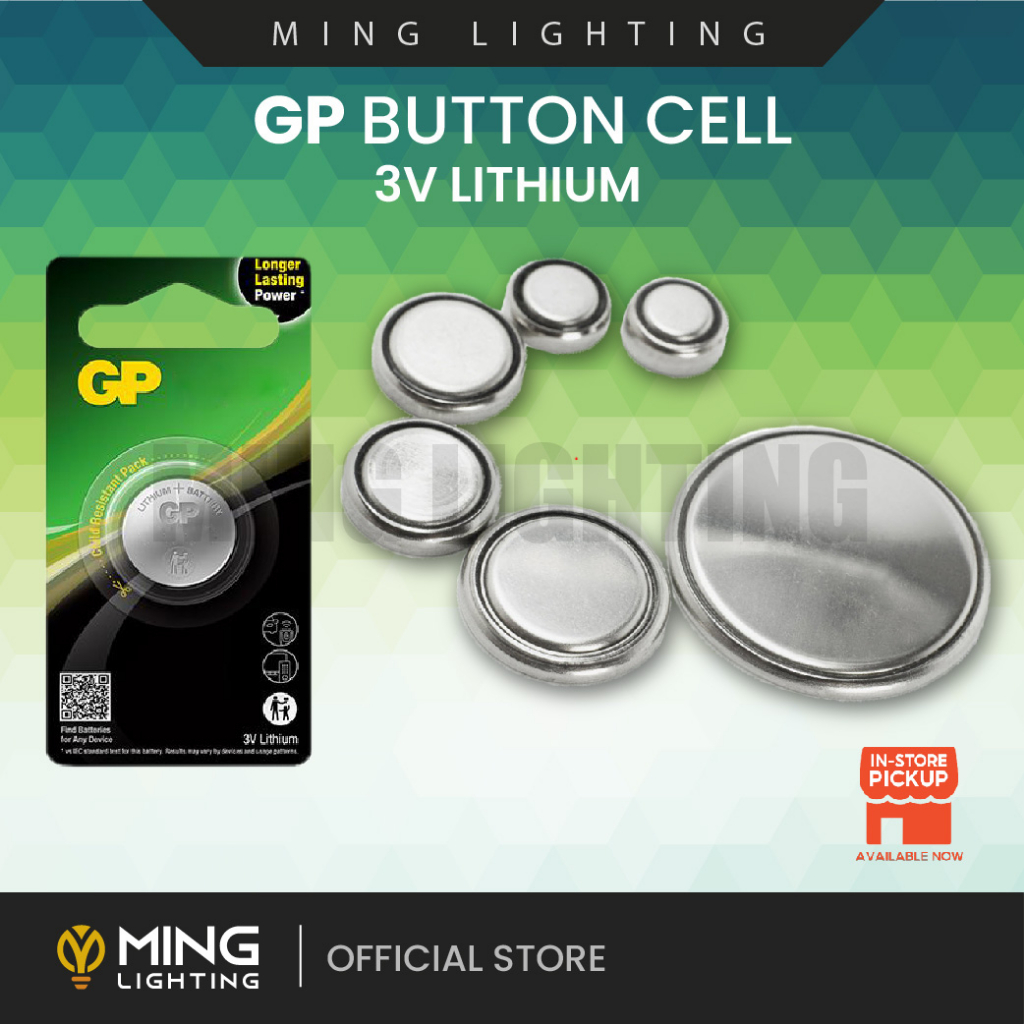 [Genuine] GP Lithium Battery Button Coin CR1220/1616/1620/1632/2016/2025/2032/2430/2450/A76 ...