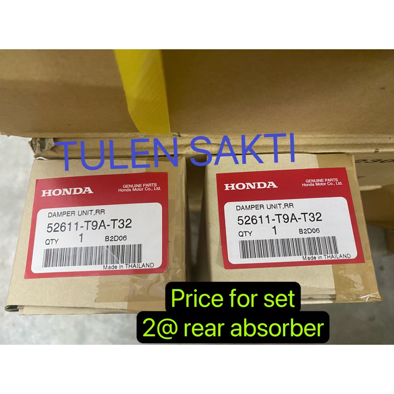 HONDA CITY GM6 T9A JAZZ GK T5A (2014-2020) REAR ABSORBER SET (2@) 52611 ...